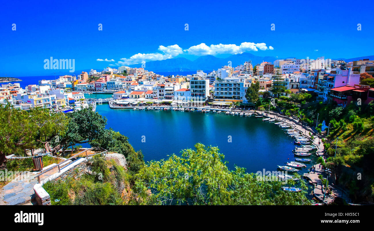 The Blue Color of the Sea in Crete, Greece Stock Photo - Alamy