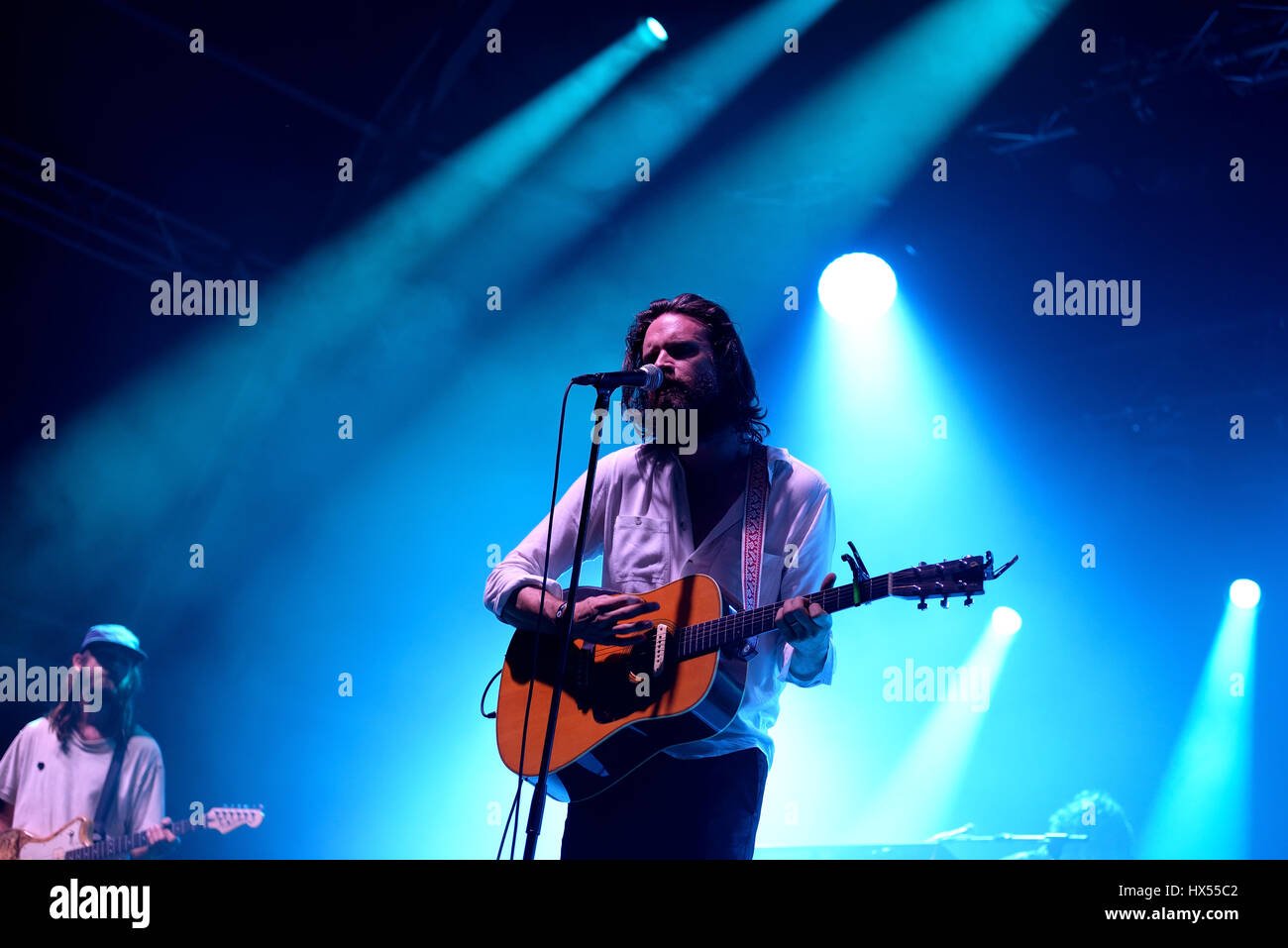 BARCELONA - JUL 4: Father John Misty (band) in concert at Vida Festival ...