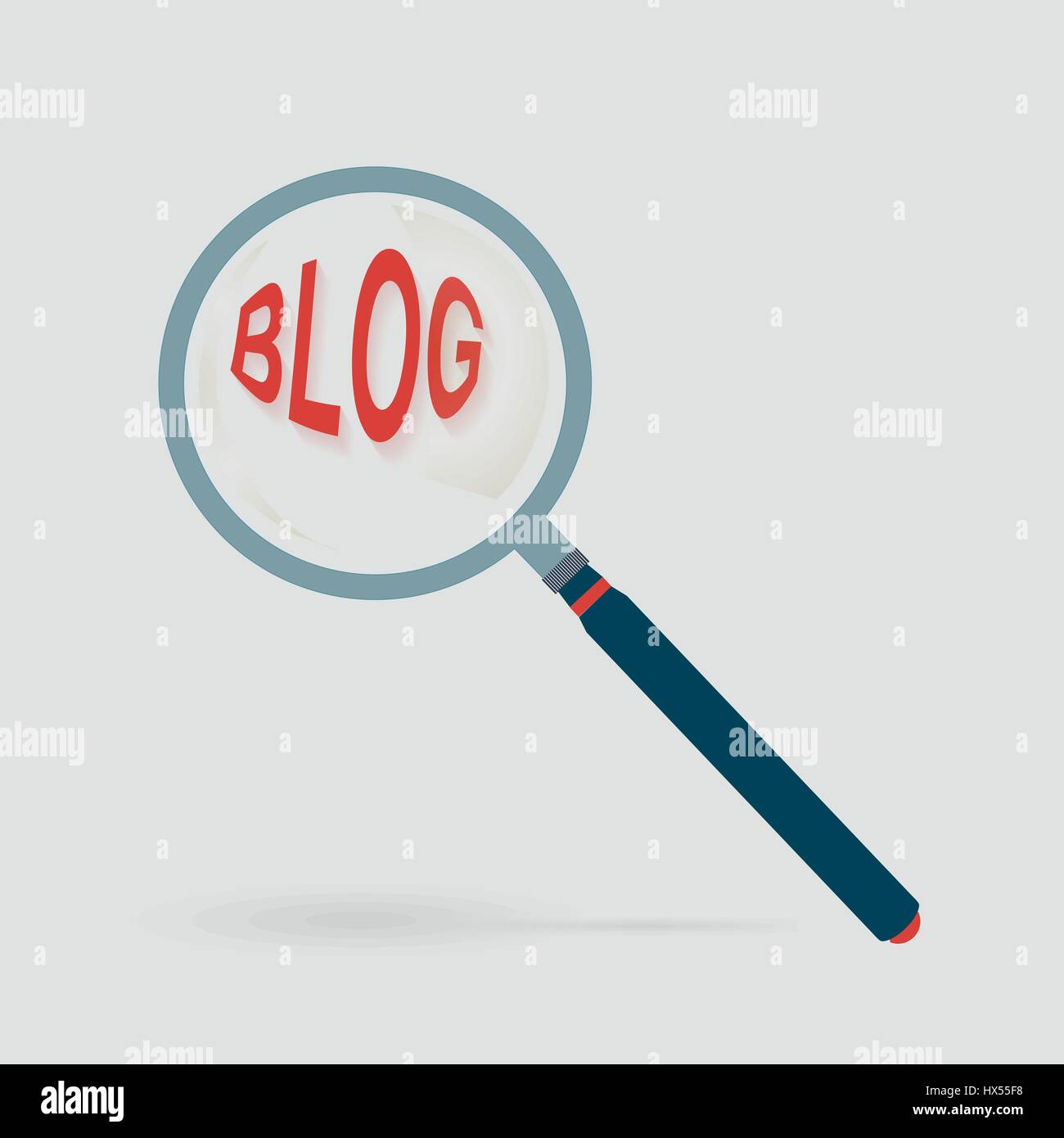 Word under magnifying glass Stock Vector Images - Alamy
