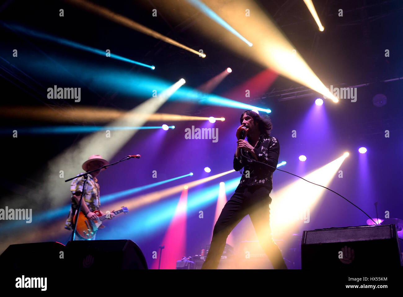 BARCELONA - JUL 4: Primal Scream (band) in concert at Vida Festival on ...