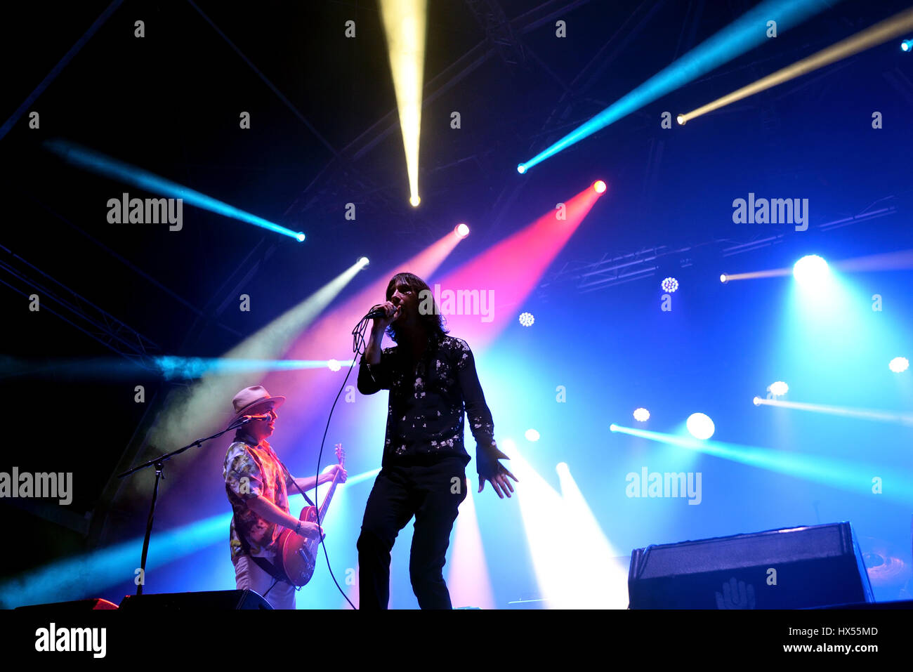 BARCELONA - JUL 4: Primal Scream (band) in concert at Vida Festival on ...