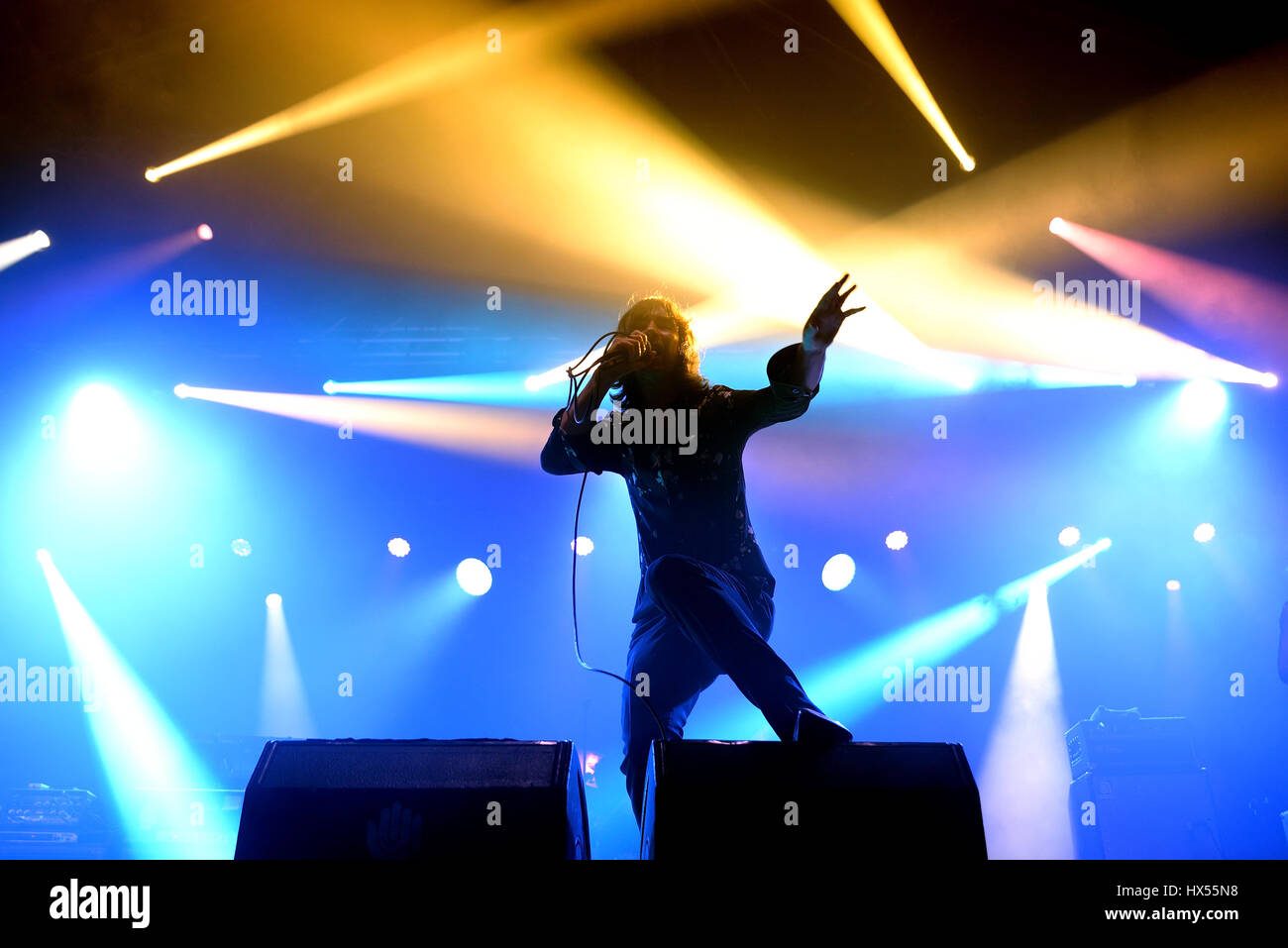 BARCELONA - JUL 4: Primal Scream (band) in concert at Vida Festival on ...