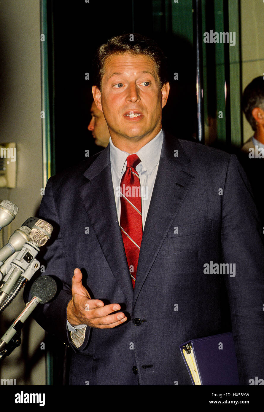 Democratic Senator Albert Gore Jr. the Vice-Presidential candidate ...