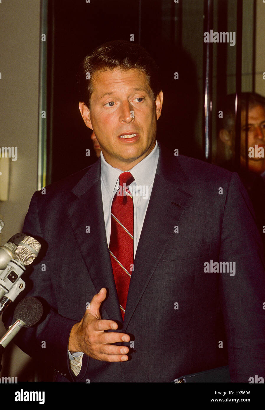 Democratic Senator Albert Gore Jr. the Vice-Presidential candidate ...