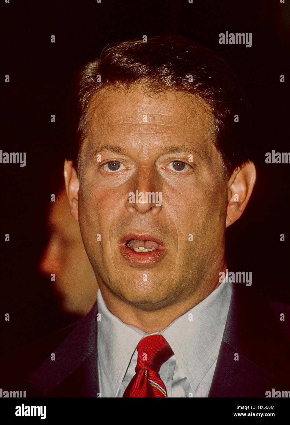 Democratic Senator Albert Gore Jr. the Vice-Presidential candidate ...