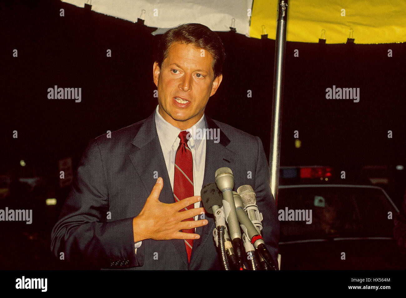Democratic Senator Albert Gore Jr. the Vice-Presidential candidate ...