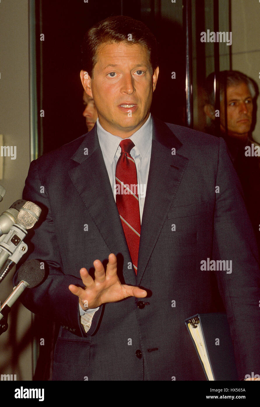 Democratic Senator Albert Gore Jr. the Vice-Presidential candidate ...
