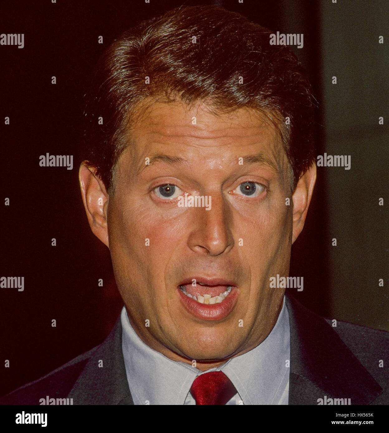 Democratic Senator Albert Gore Jr. the Vice-Presidential candidate ...