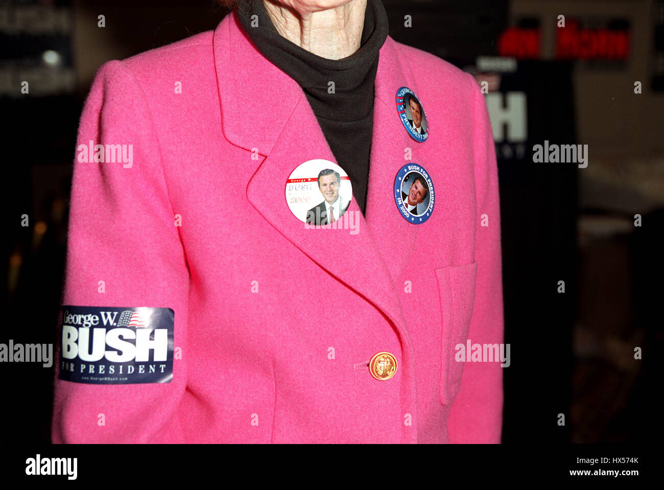 GEORGE W. BUSH CAMPAIGN HELPER US PRESIDENTIAL CAMPAIGN 22 February ...