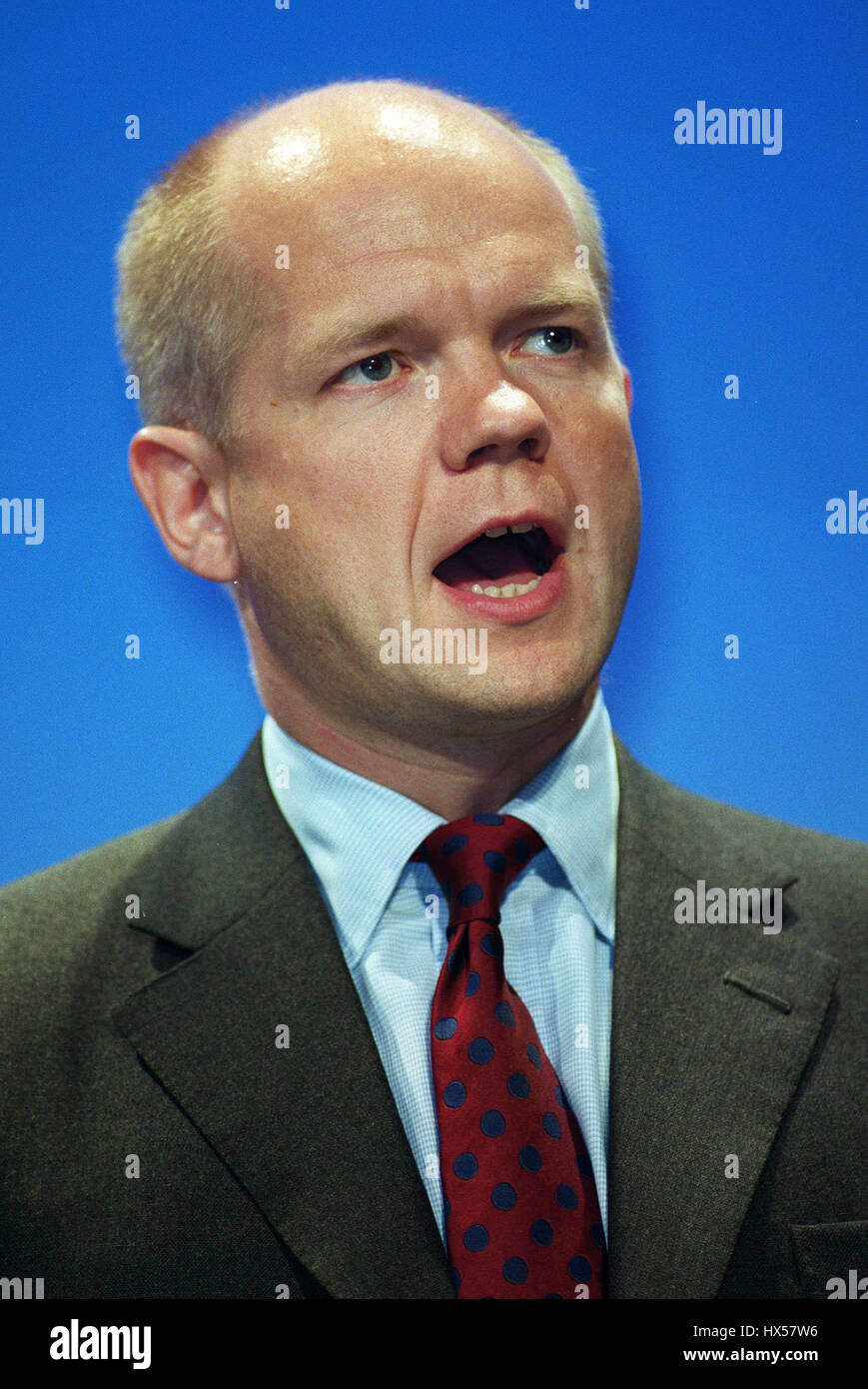 WILLIAM HAGUE MP CONSERVATIVE PARTY LEADER 17 October 1999 Stock Photo ...