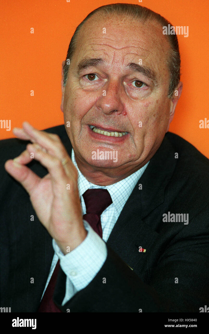 JACQUES CHIRAC PRESIDENT OF FRANCE 21 June 1999 Stock Photo - Alamy