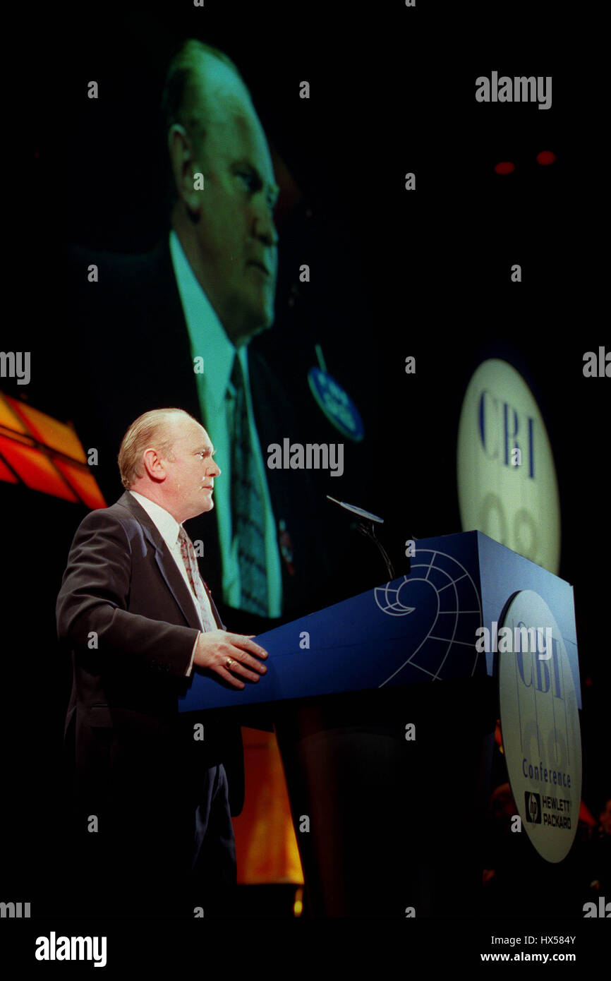 JOHN REID MP ADDRESSES CBI CONFERENCE "98" 03 November 1998 Stock Photo ...