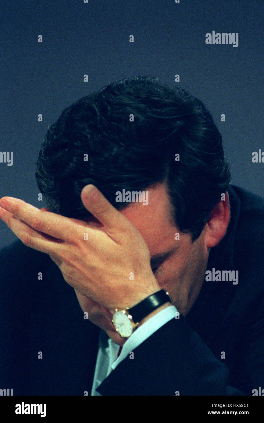 GORDON BROWN MP CHANCELLOR OF THE EXCHEQUER 12 October 1998 Stock Photo ...