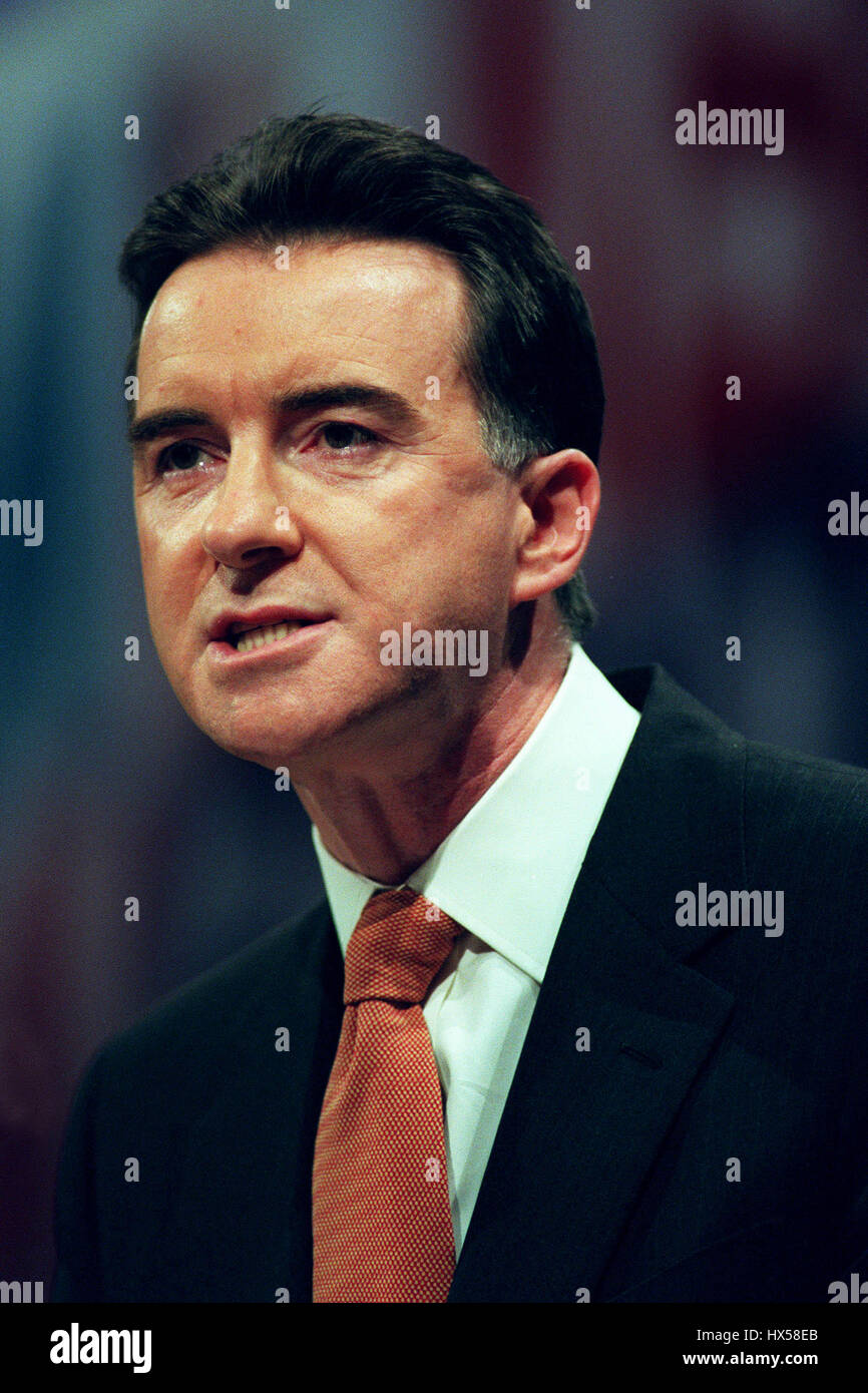 PETER MANDELSON MP SEC. STATE TRADE & INDUSTRY 12 October 1998 Stock ...