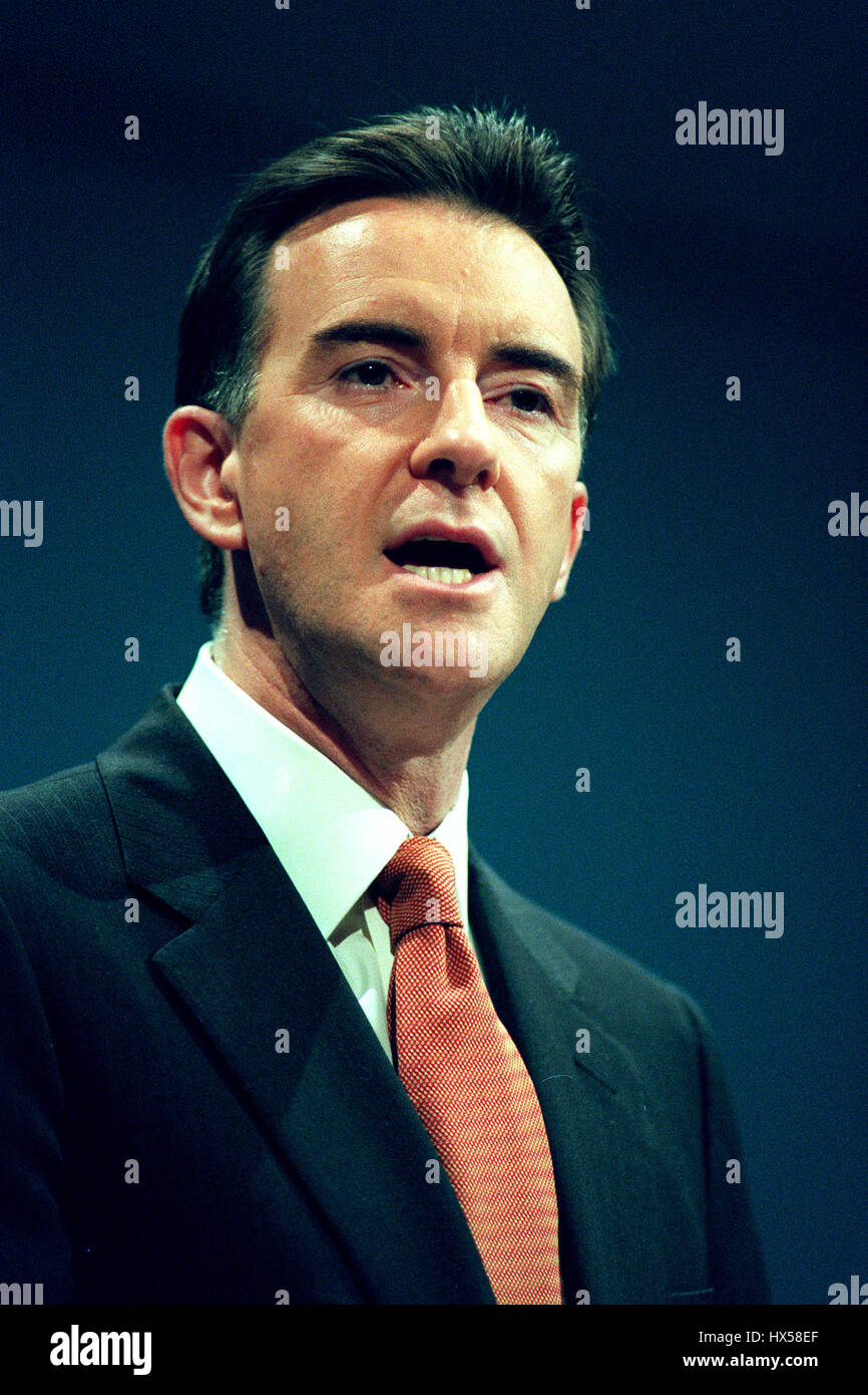 PETER MANDELSON MP SEC. STATE TRADE & INDUSTRY 12 October 1998 Stock ...