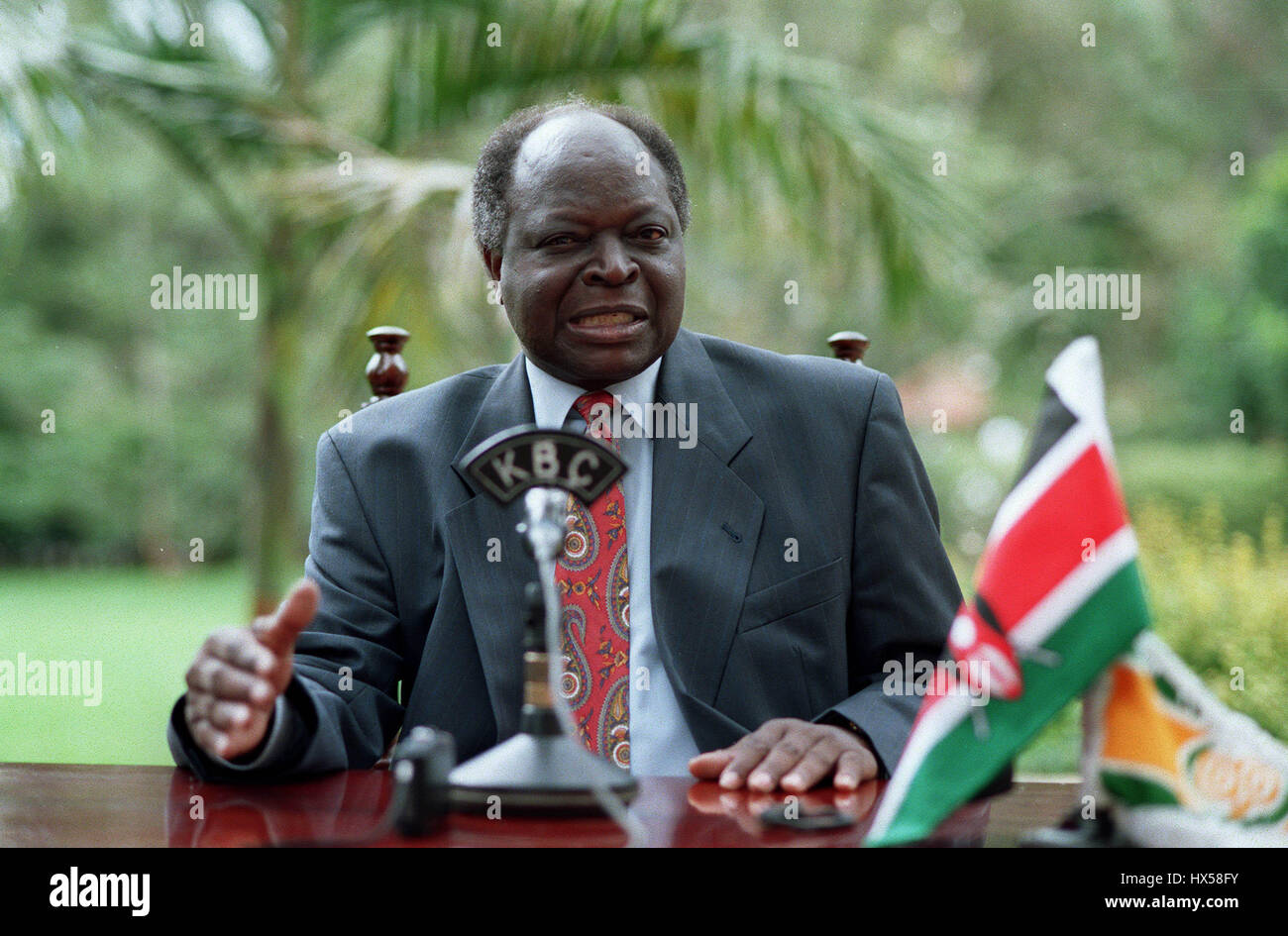 MWAI KIBAKI KENYAN PRESIDENTIAL CANDIDATE 19 December 1997 Stock Photo ...