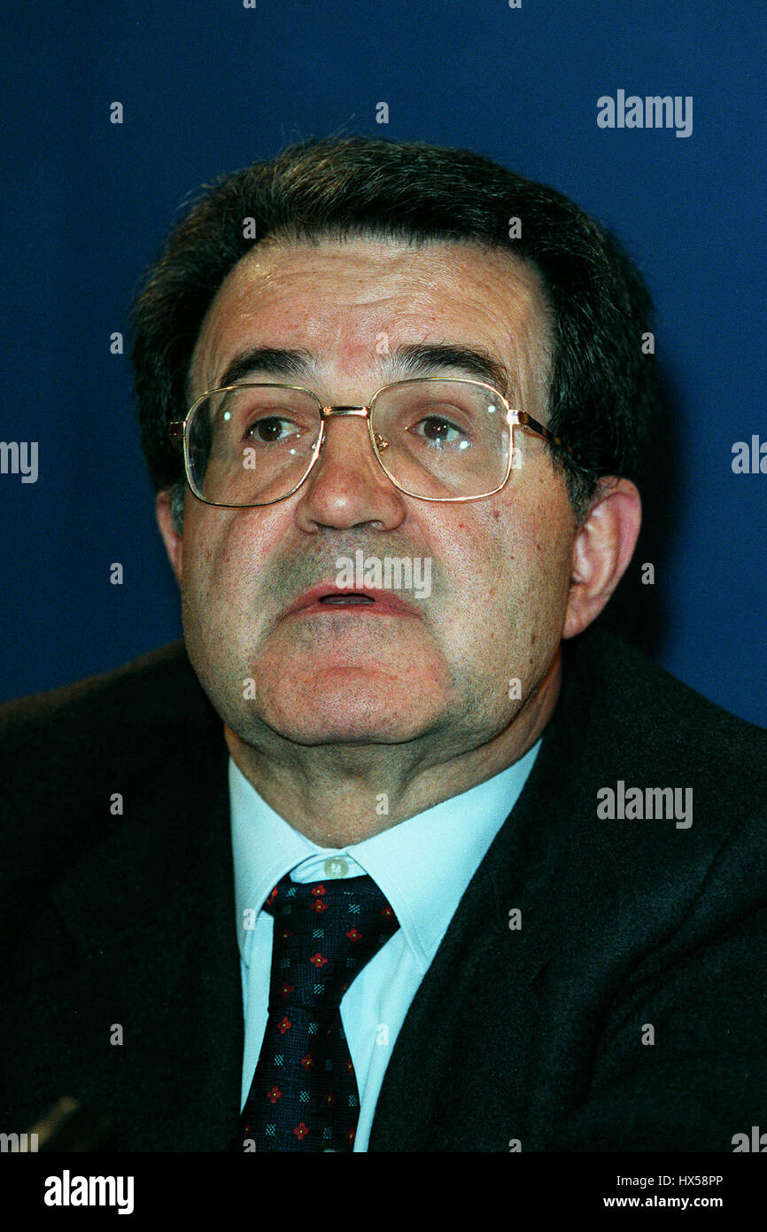 ROMANI PRODI PRIME MINISTER OF ITALY 07 April 1998 Stock Photo - Alamy