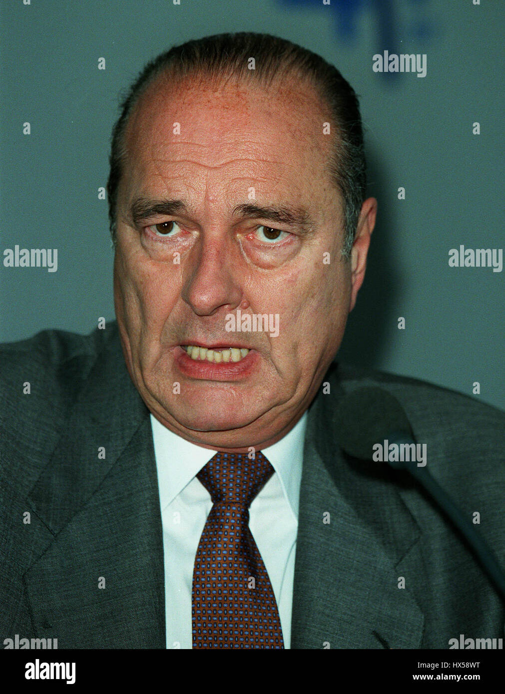 JACQUES CHIRAC PRESIDENT OF FRANCE 17 December 1997 Stock Photo - Alamy