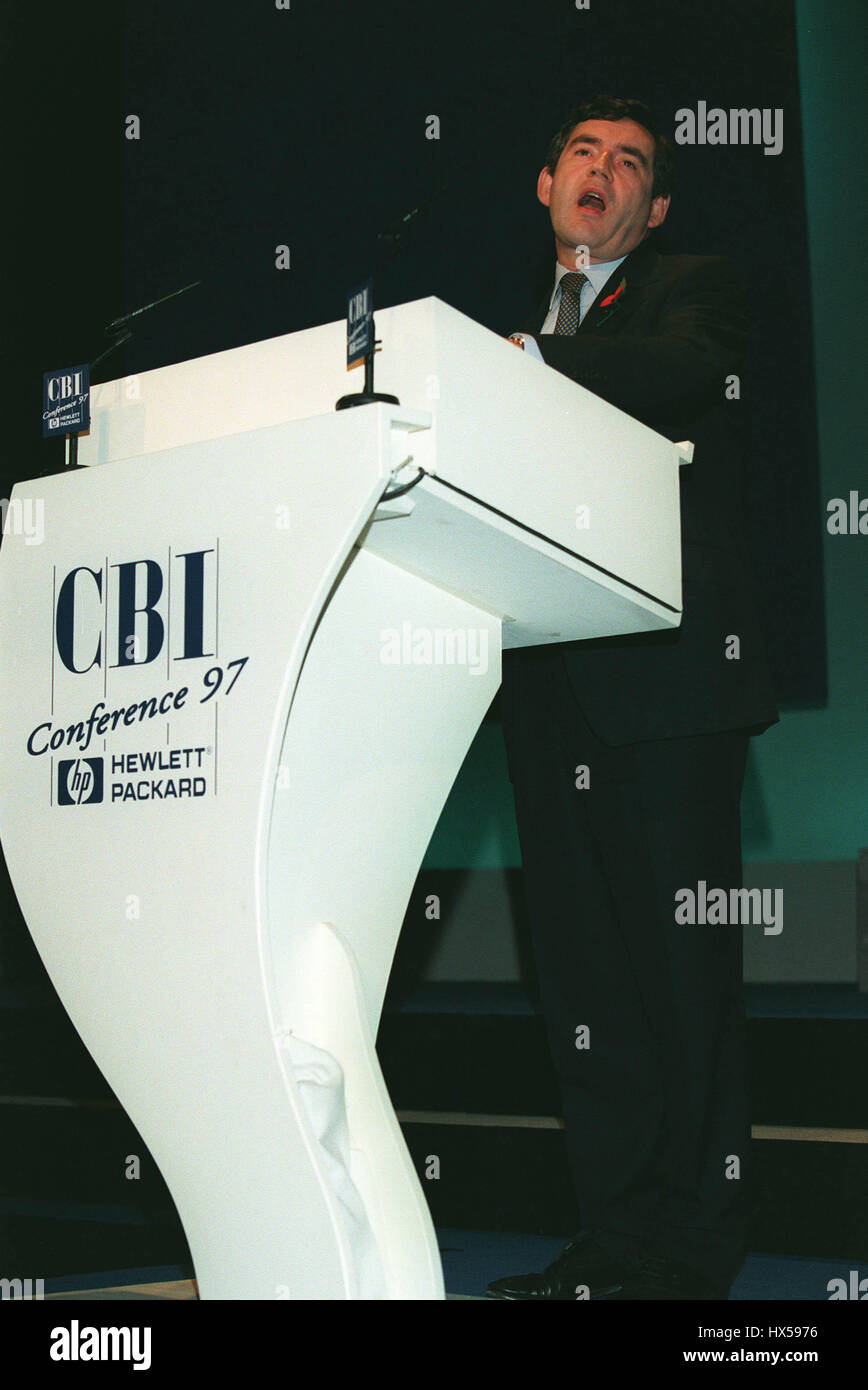 GORDON BROWN MP SPEAKS AT CBI CONFERENCE "97" 18 November 1997 Stock ...