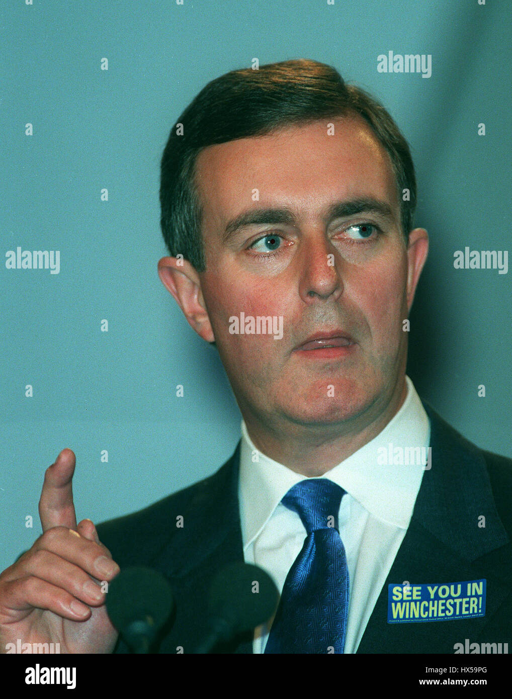 GERRY MALONE CONSERVATIVE PARTY WINCHESTER 16 October 1997 Stock Photo ...