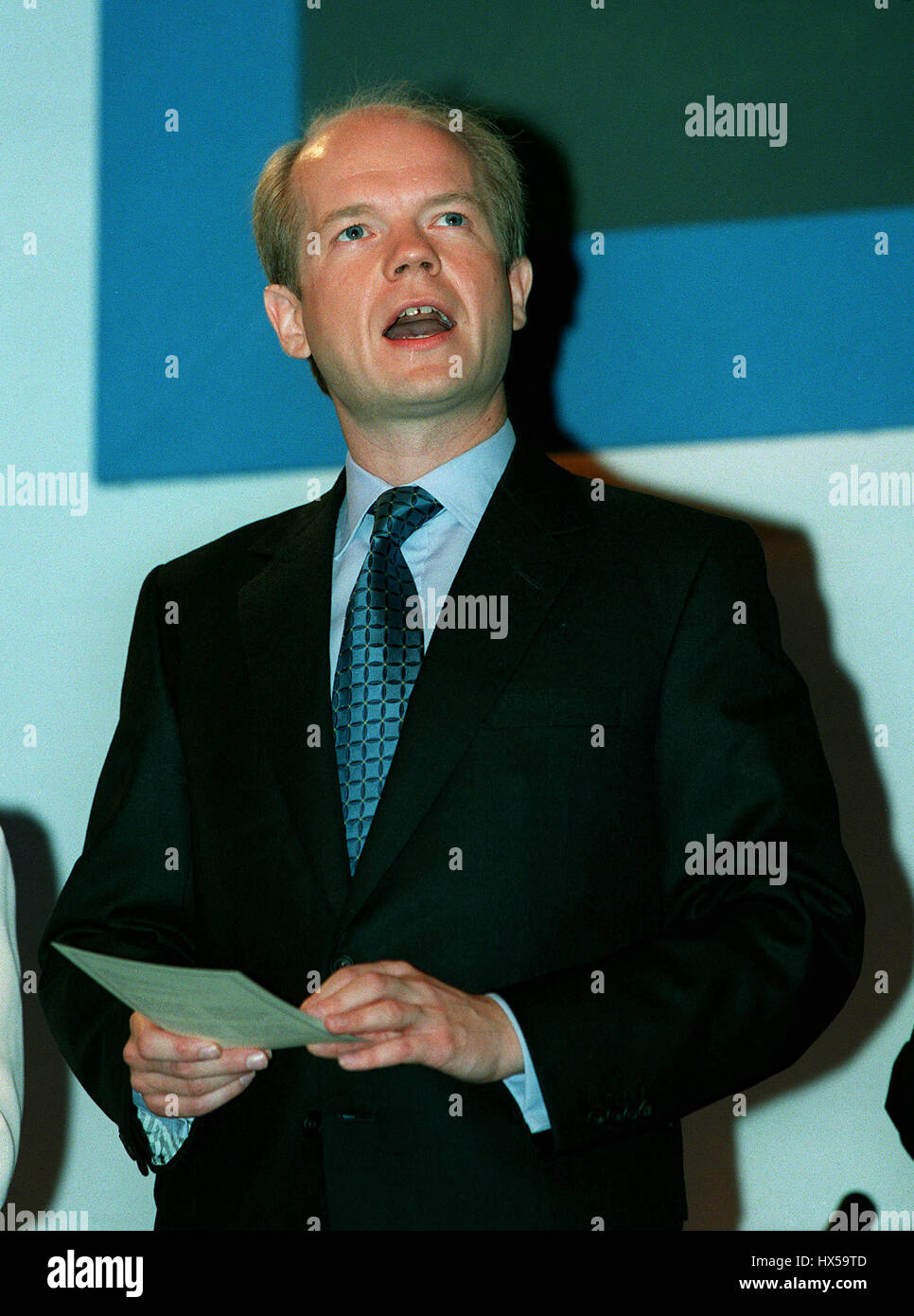 WILLIAM HAGUE MP SINGS AT MORNING PRAYERS 16 October 1997 Stock Photo ...
