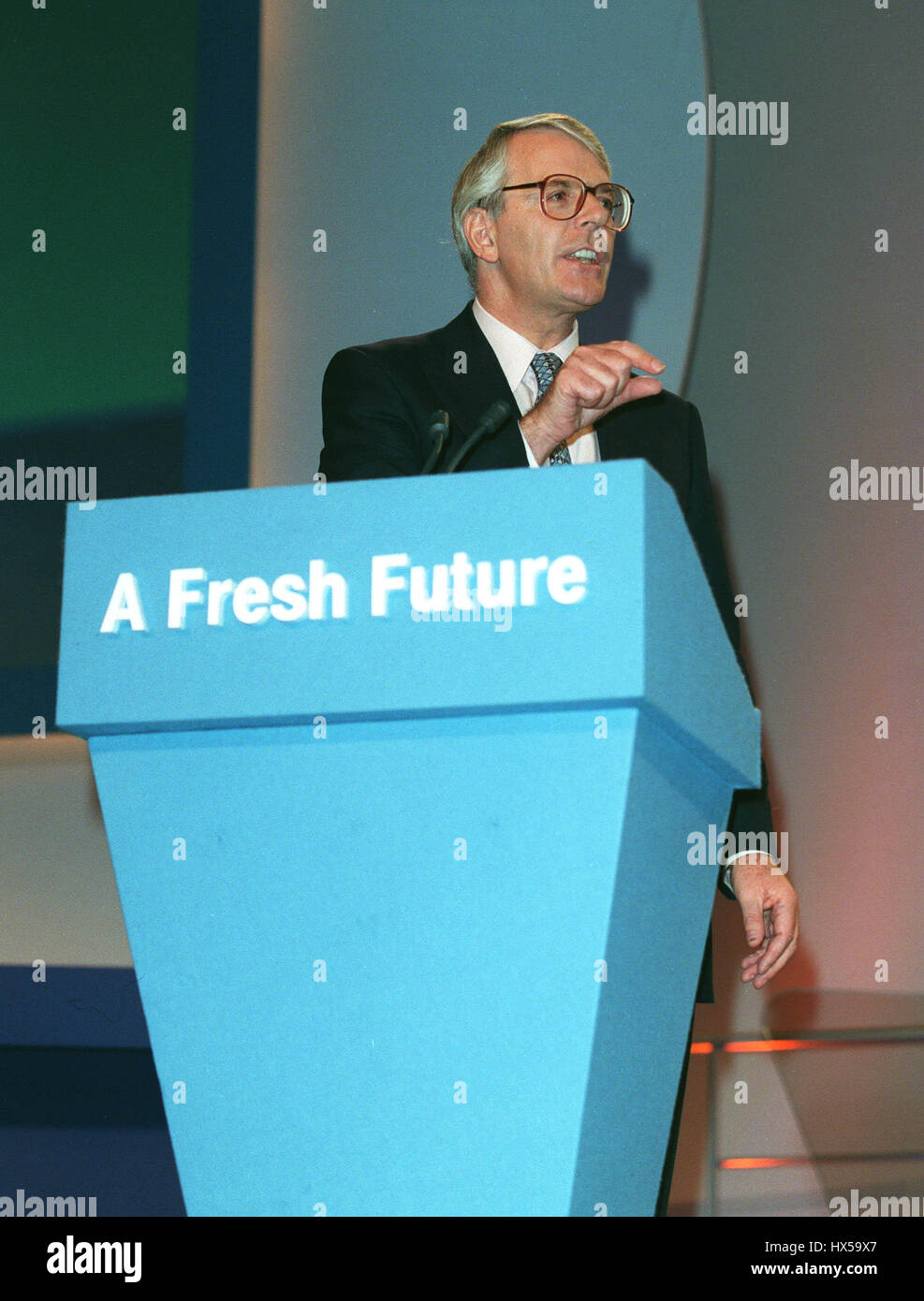 JOHN MAJOR MP CONSERVATIVE PARTY HUNTINGDON 16 October 1997 Stock Photo ...