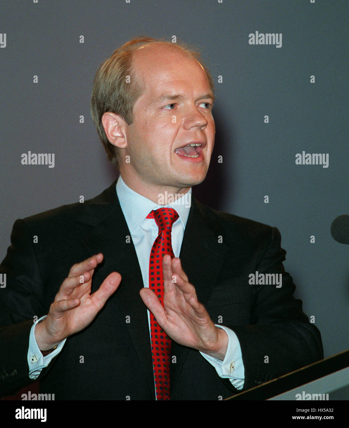 WILLIAM HAGUE MP CONSERVATIVE PARTY LEADER 15 October 1997 Stock Photo ...