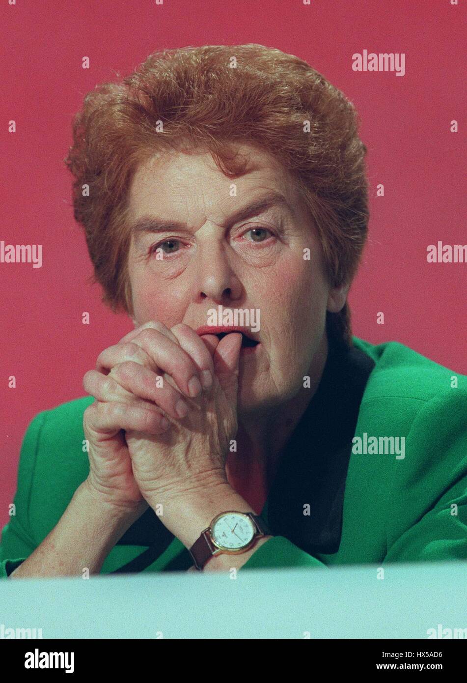 JOAN LESTOR MP LABOUR PARTY ECCLES 17 October 1996 Stock Photo - Alamy