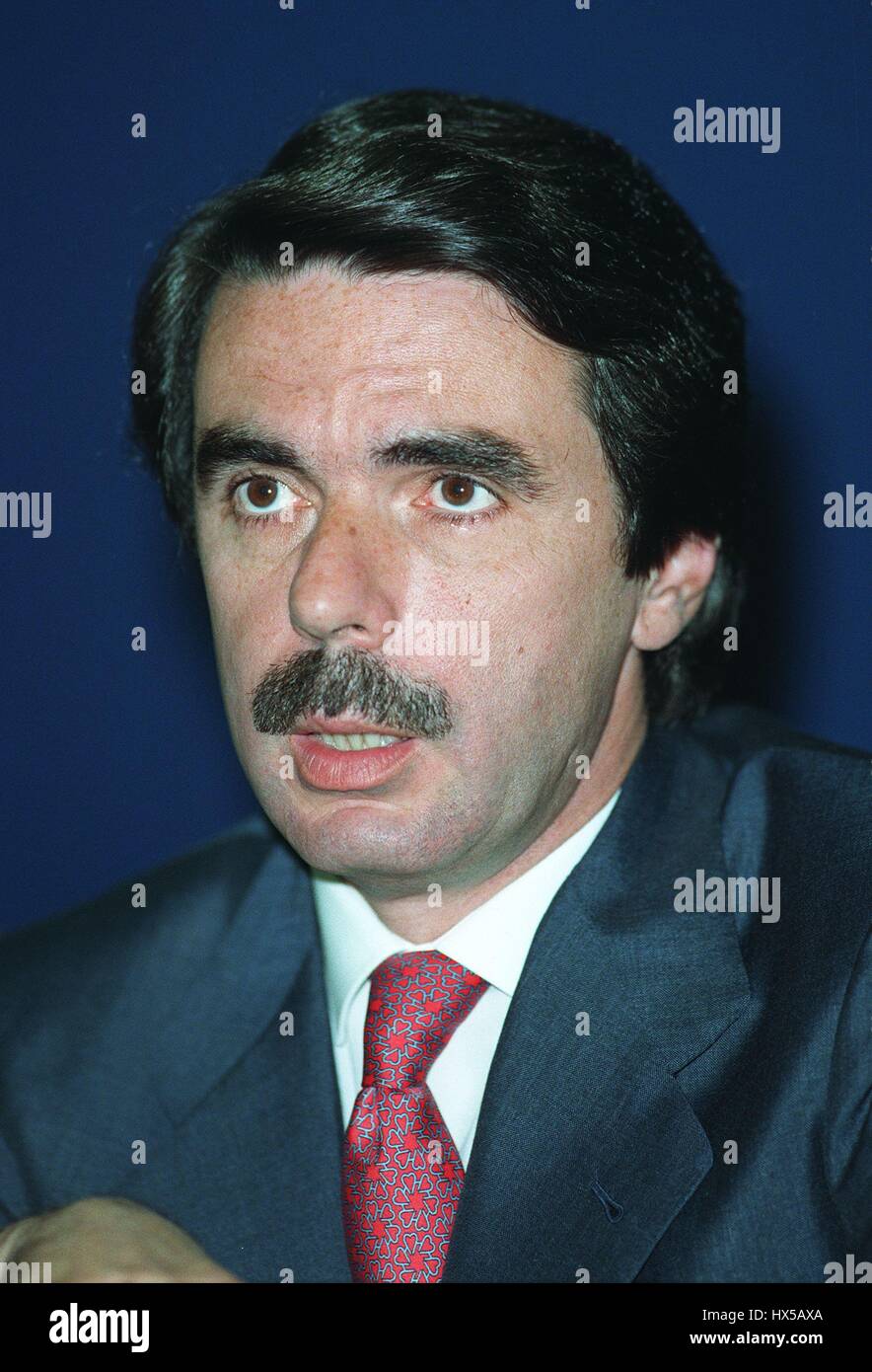 JOSE MARIA AZNAR PRIME MINISTER OF SPAIN 24 June 1996 Stock Photo - Alamy