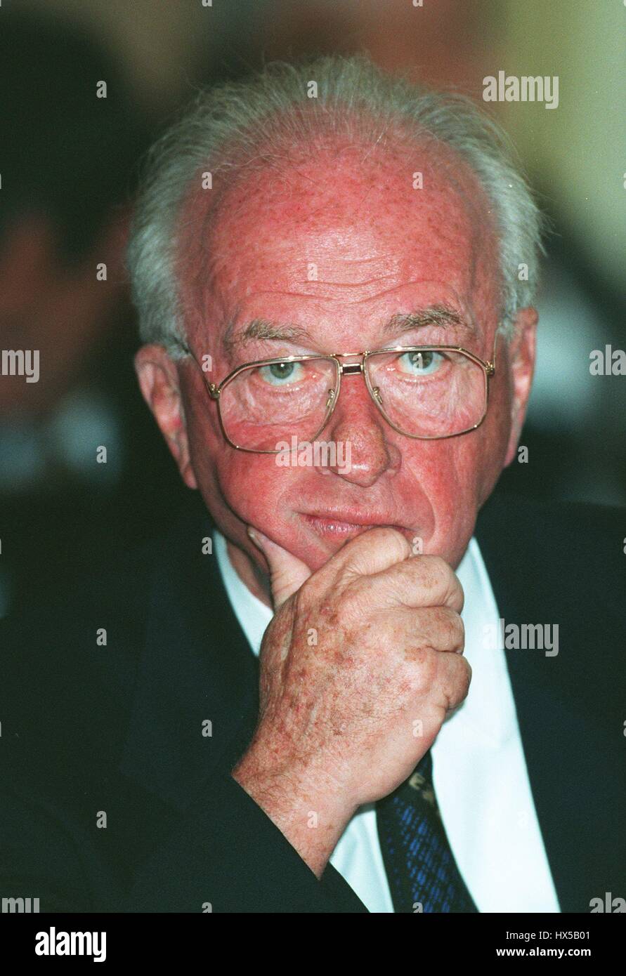 YITZAK RABIN PRIME MINISTER OF ISRAEL 22 September 1995 Stock Photo - Alamy