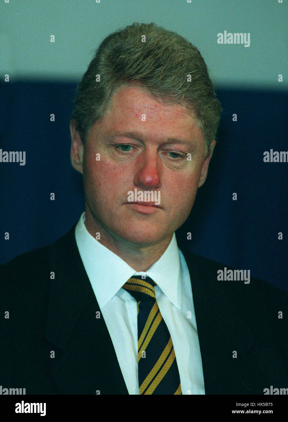 BILL CLINTON PRESIDENT OF THE U.S.A. 02 March 1995 Stock Photo - Alamy