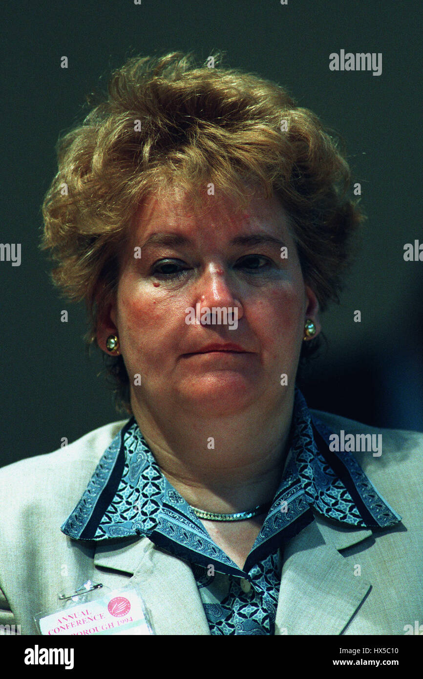 MARY HUFFORD DEP. GENERAL SECRETARY N.U.T. 07 April 1994 Stock Photo ...