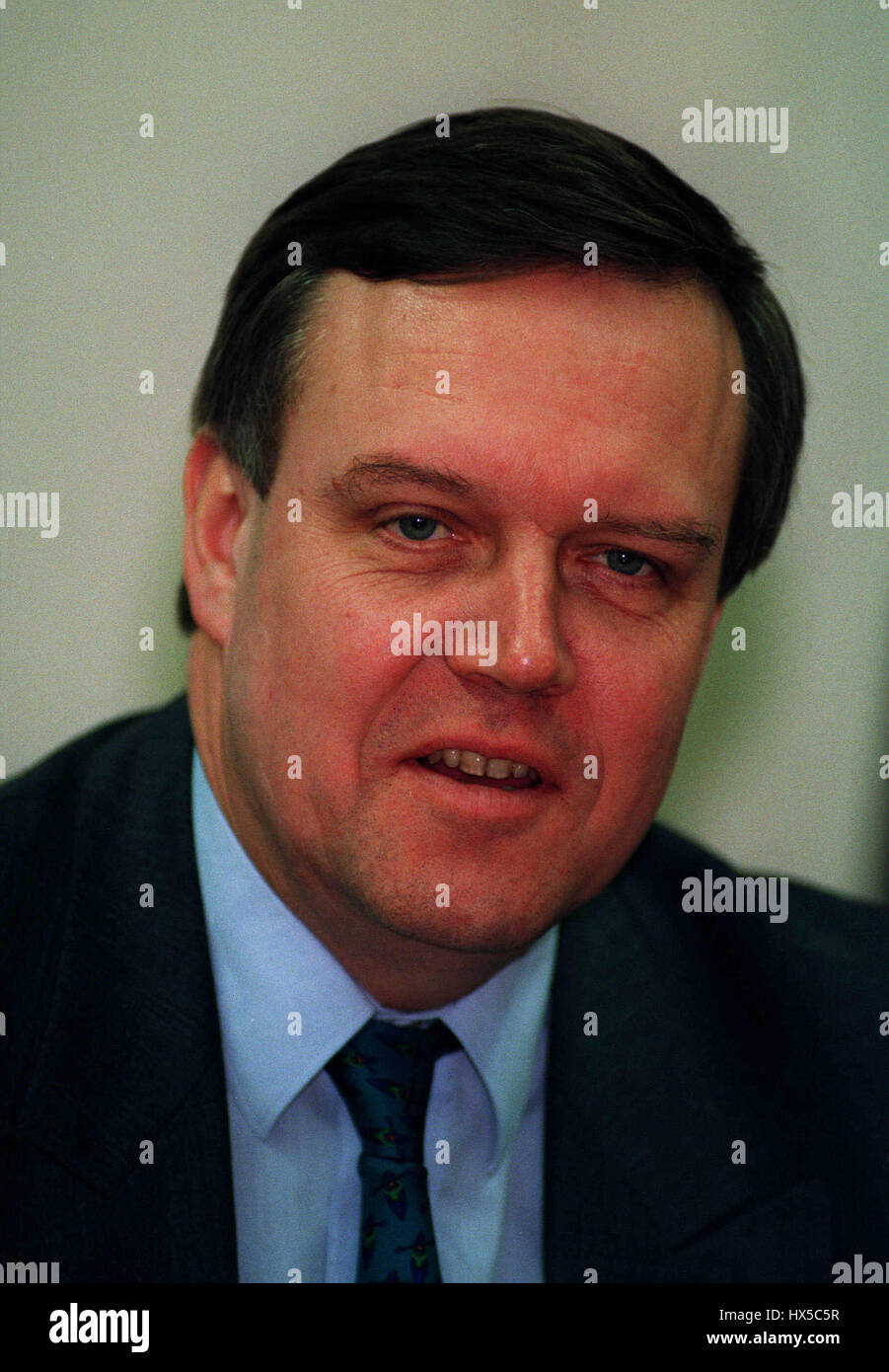VOLKER RUEHE DEFENCE MINISTER OF GERMANY 15 December 1993 Stock Photo ...