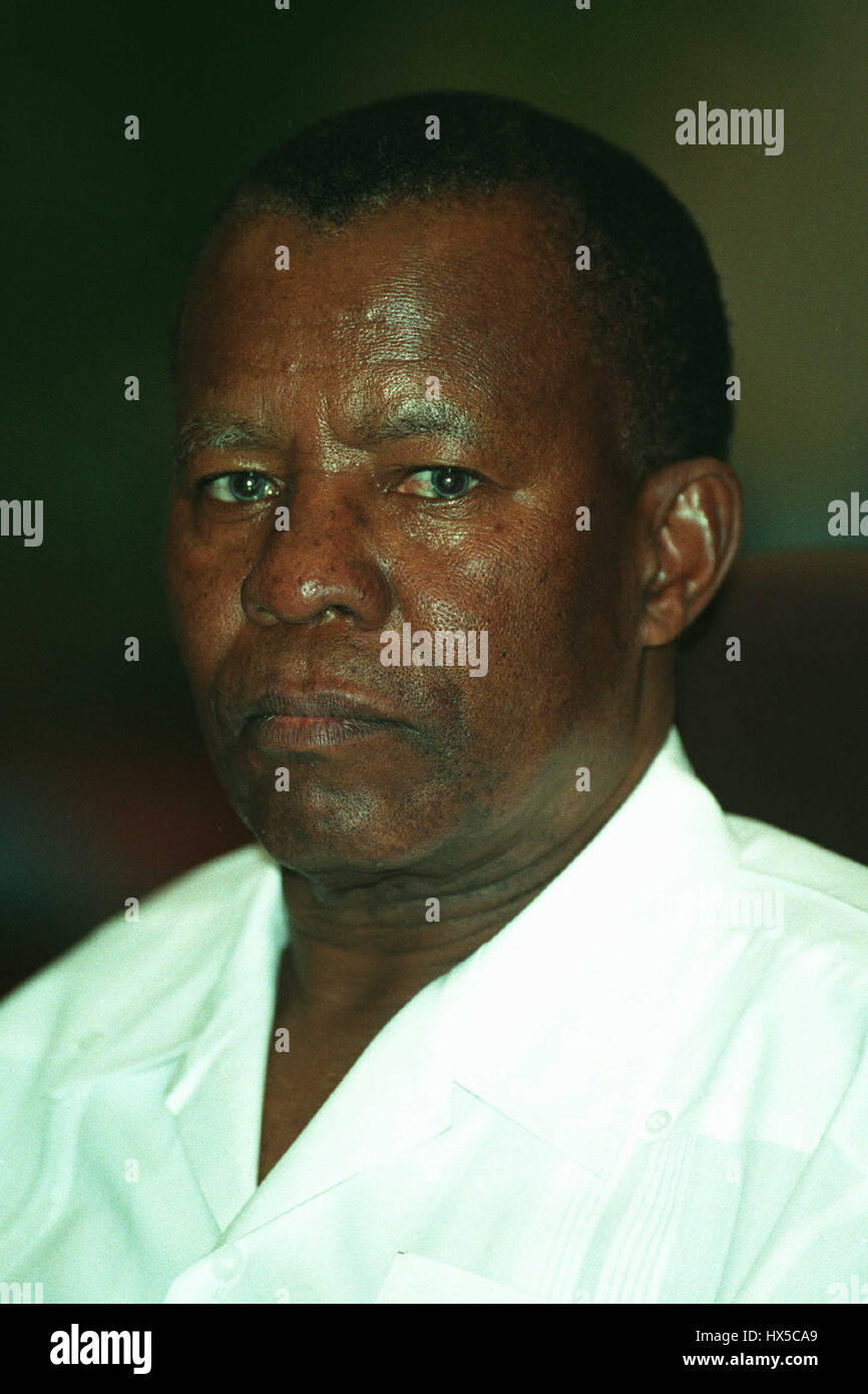 SIR KETUMILE MASIRE PRESIDENT OF BOTSWANA 27 October 1993 Stock Photo ...