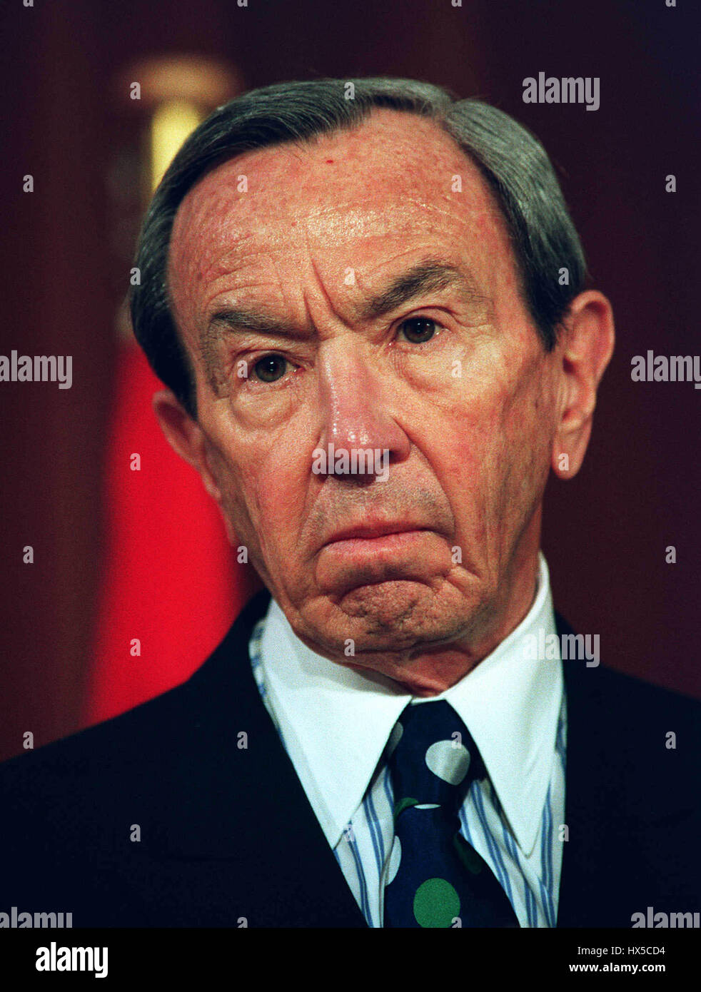WARREN CHRISTOPHER SECRETARY OF STATE U.S.A. 03 March 1993 Stock Photo ...