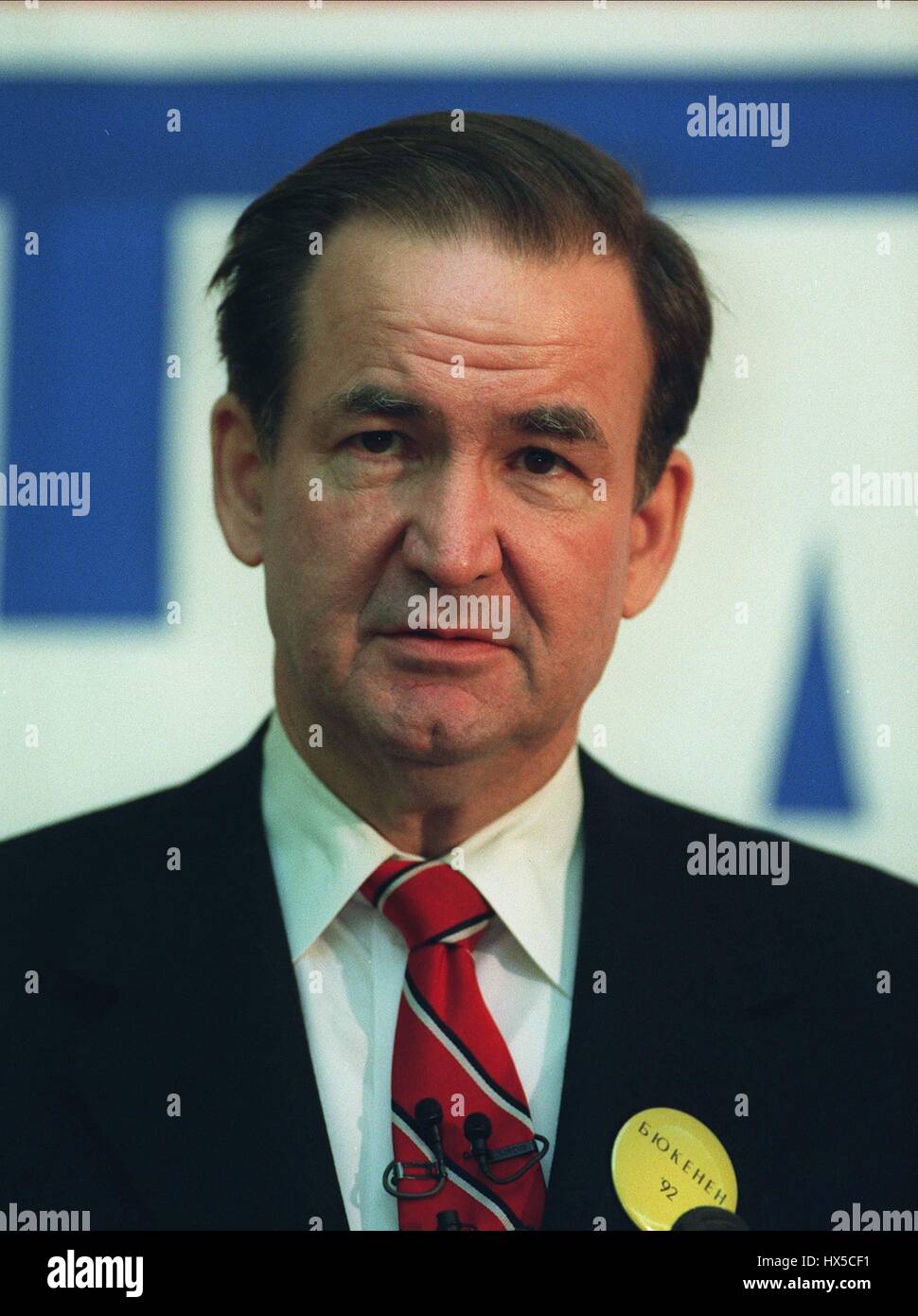 PAT BUCHANAN USA PRESIDENTIAL CANDIDATE 20 February 1996 Stock Photo ...