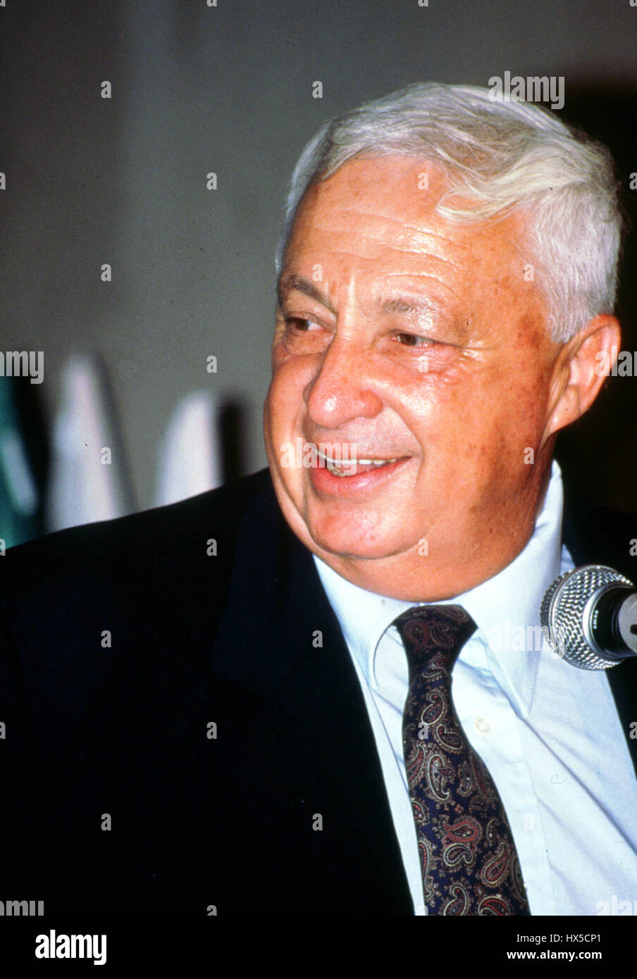 ARIEL SHARON PRIME MINISTER OF ISRAEL 17 April 1998 Stock Photo - Alamy
