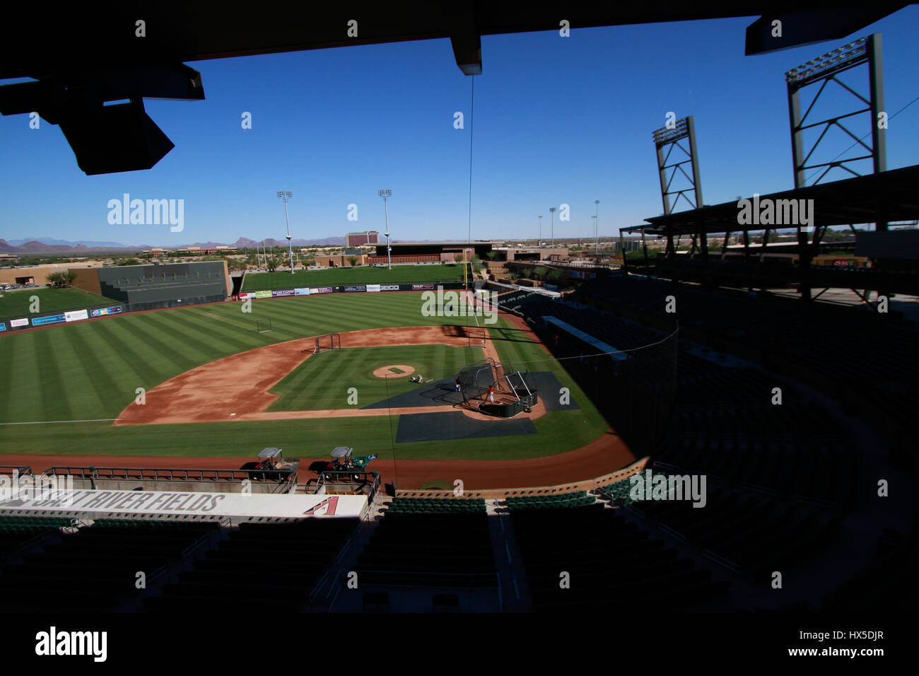 Table, Diamond or Major league baseball field during spring training in ...