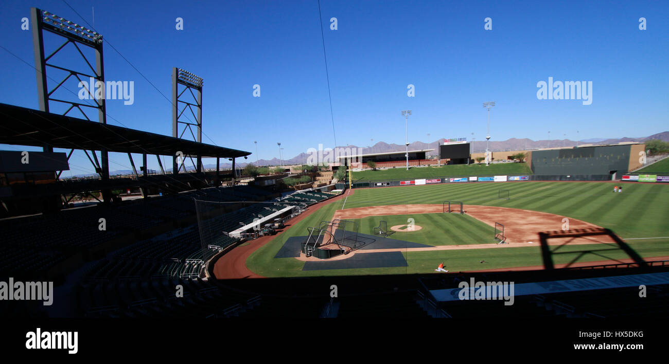 Table, Diamond or Major league baseball field during spring training in ...