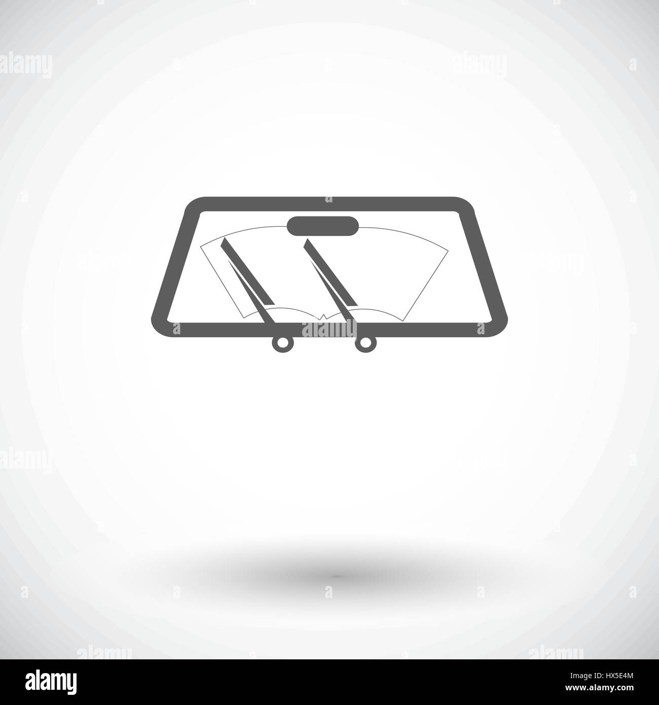 Wiper car. Single flat icon on white background. Vector illustration ...