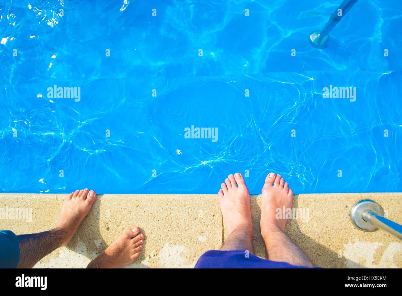 Human feet and swimming pool hi-res stock photography and images - Alamy