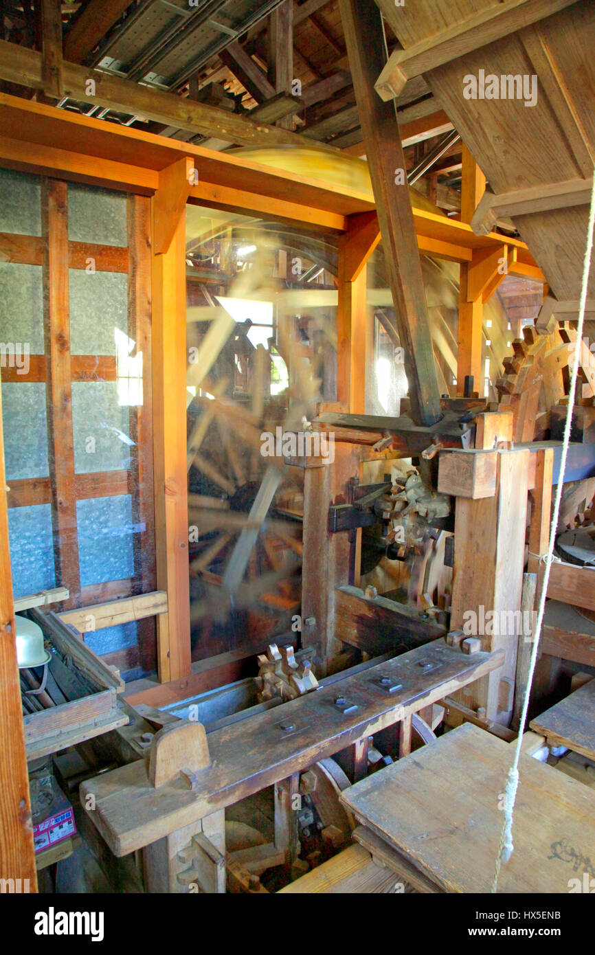 Historical watermill interior hi-res stock photography and images - Alamy
