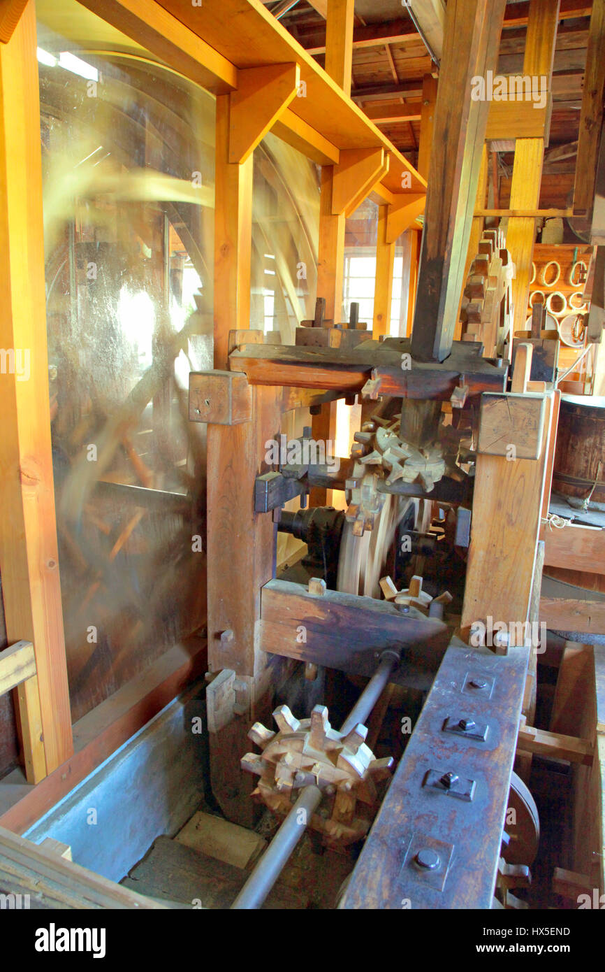 Historical watermill interior hi-res stock photography and images - Alamy