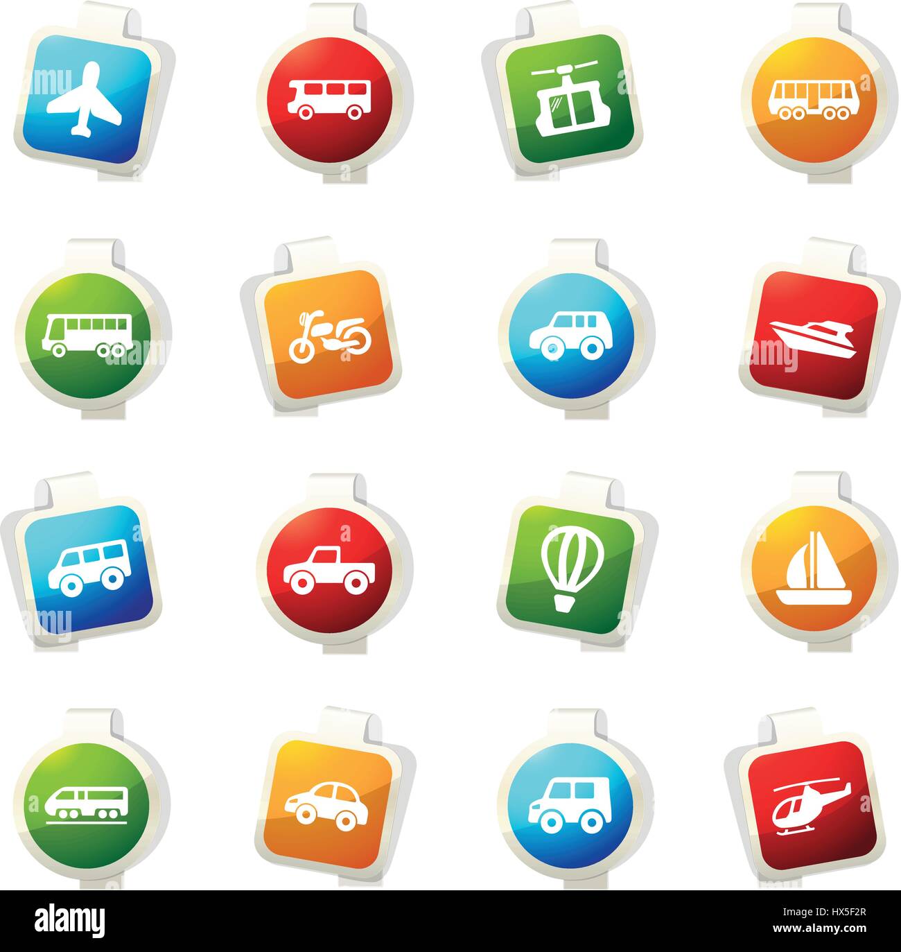 Public transport color icon for web sites and user interfaces Stock ...