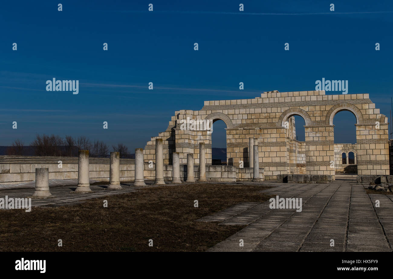 Big Basilica in Pliska Stock Photo - Alamy