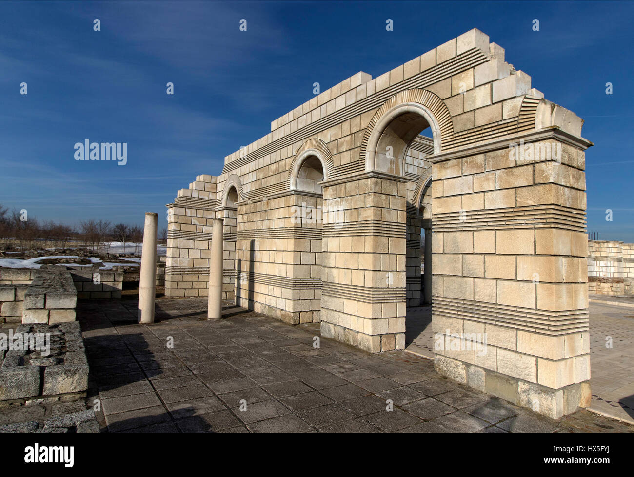 Big Basilica in Pliska Stock Photo - Alamy