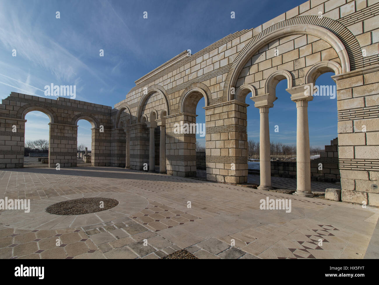 Big Basilica in Pliska Stock Photo - Alamy