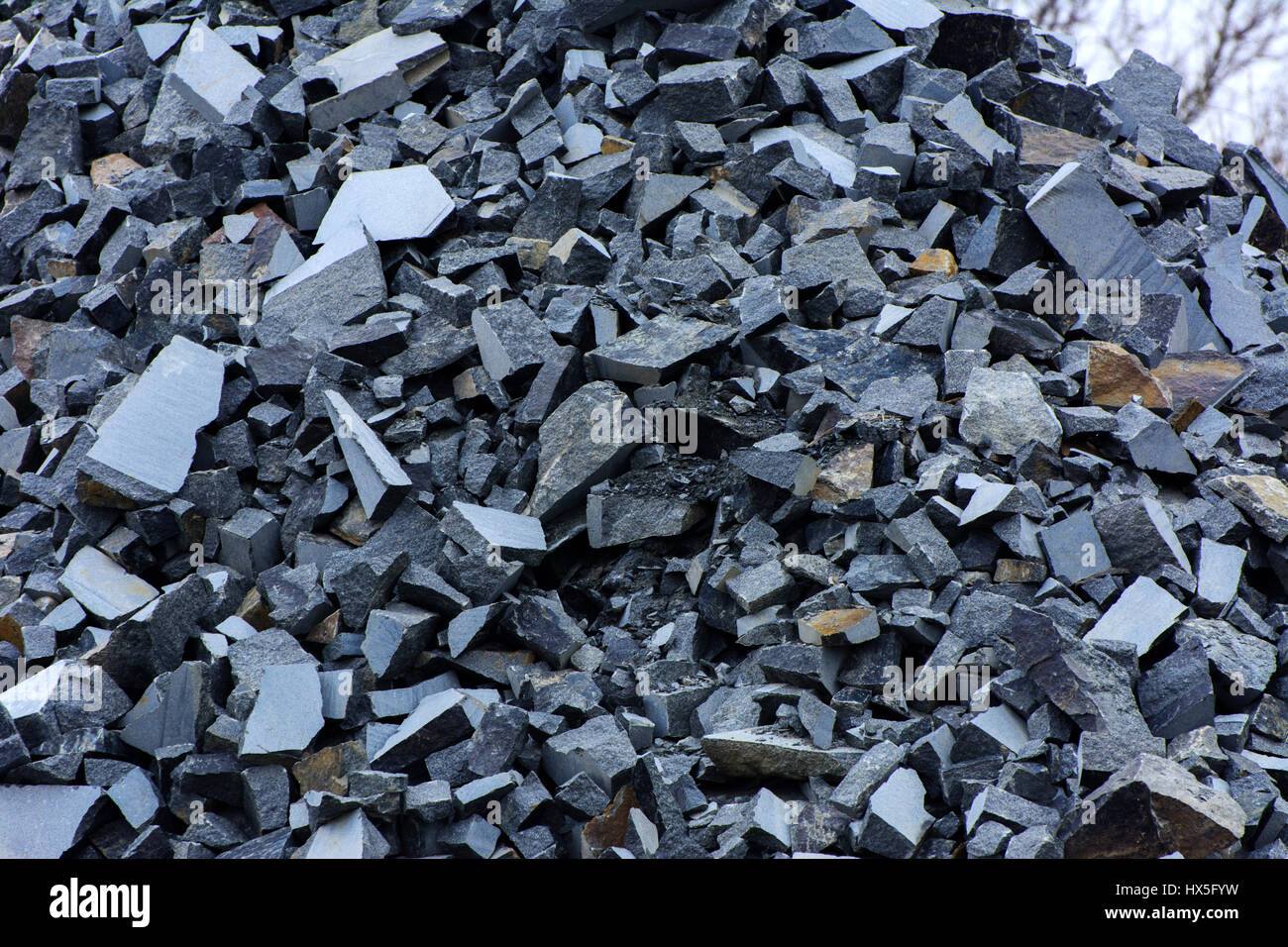 Wastes from the production of granite products near the stone ...
