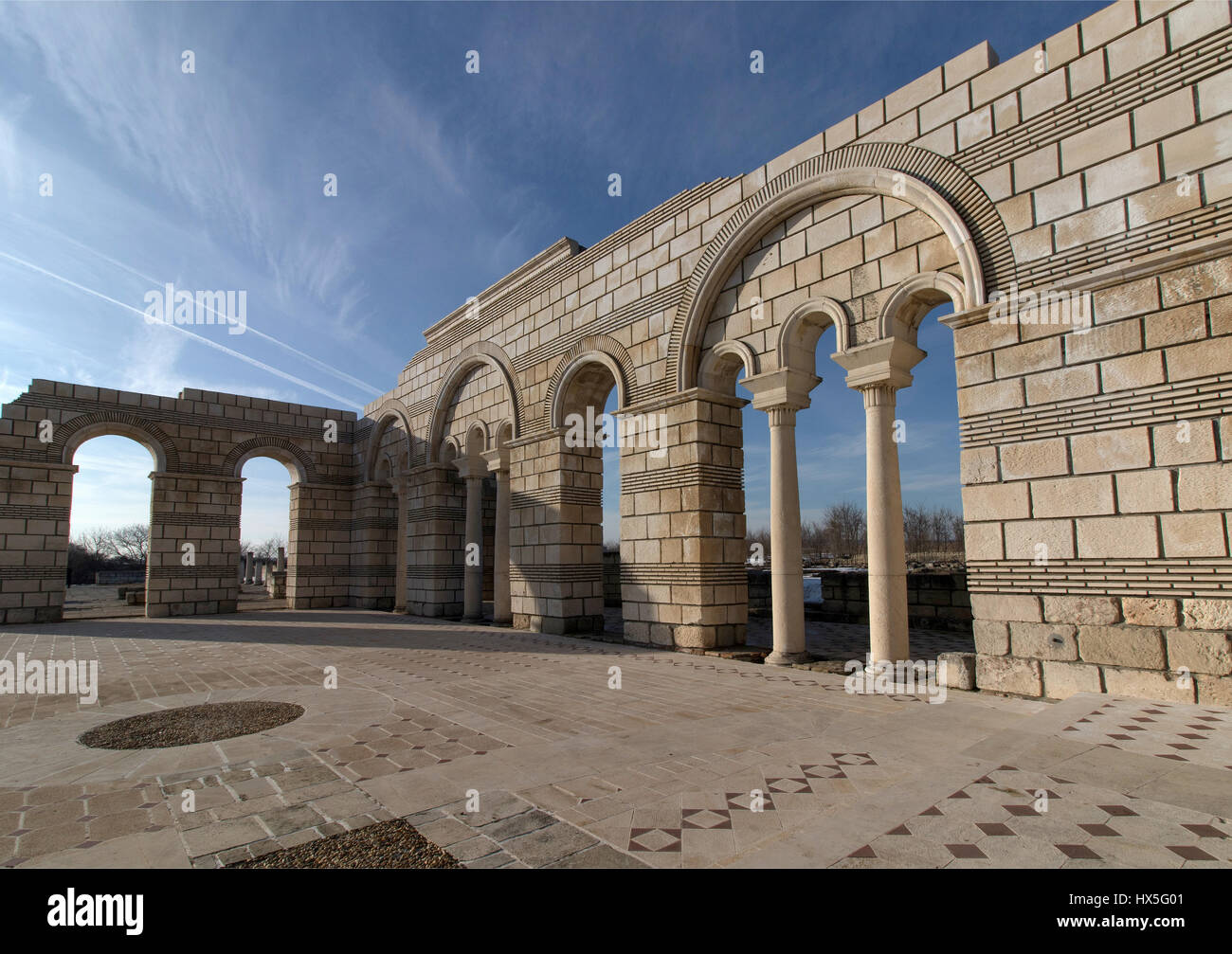 Big Basilica in Pliska Stock Photo - Alamy