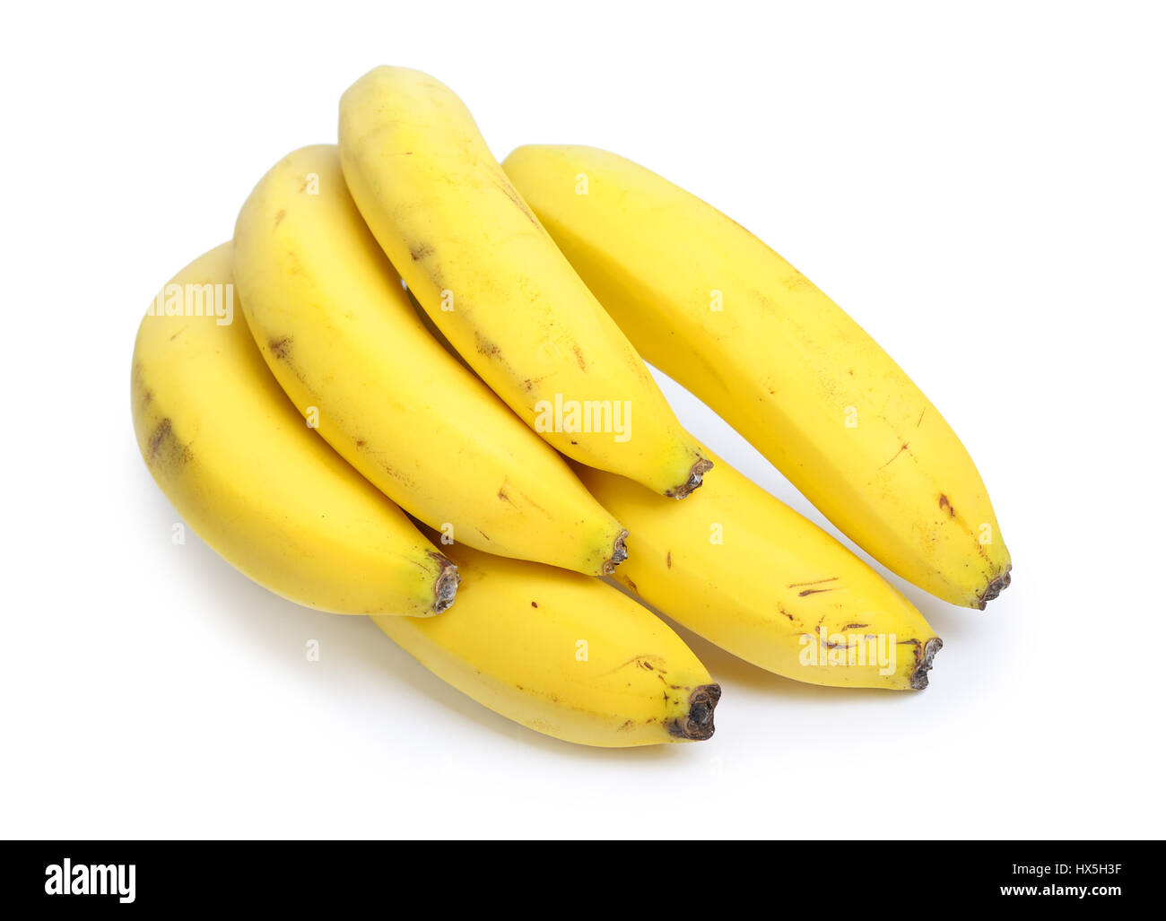 Bunch of bananas isolated on white background Stock Photo - Alamy